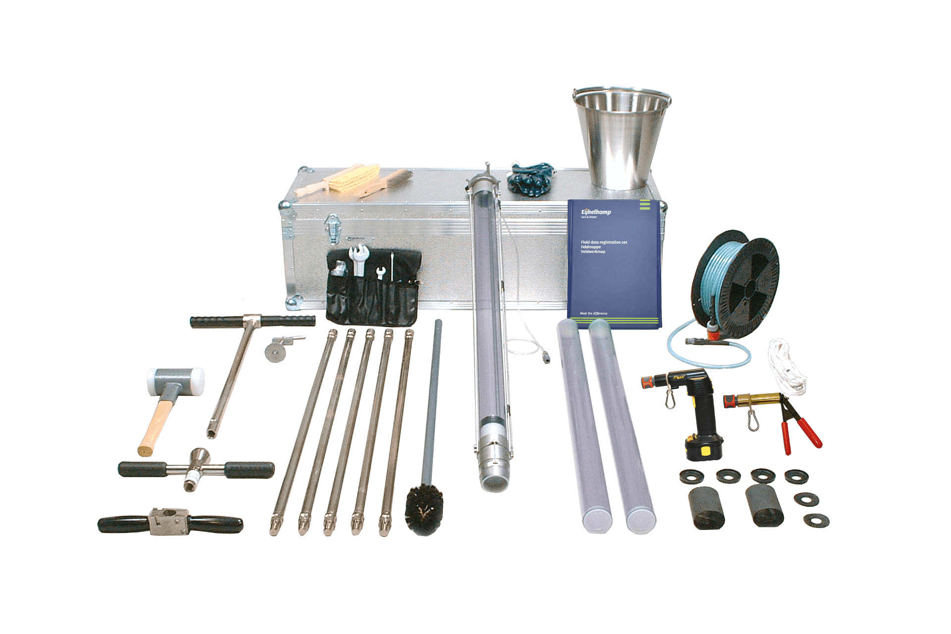 Beeker sediment core sampler, standard set | Eijkelkamp North America